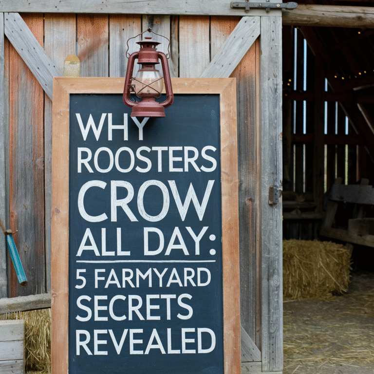 Why Roosters Crow All Day: 5 Farmyard Secrets Revealed - Backyard ...